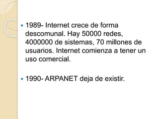 Historia de internet | PPTX