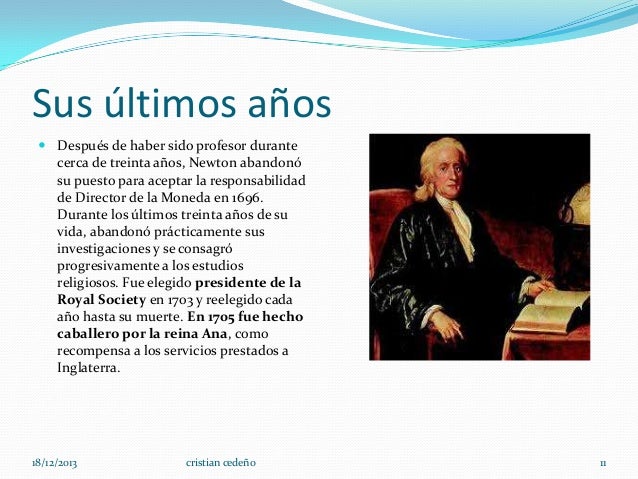 Historia de isaac newton Historia de isaac newton