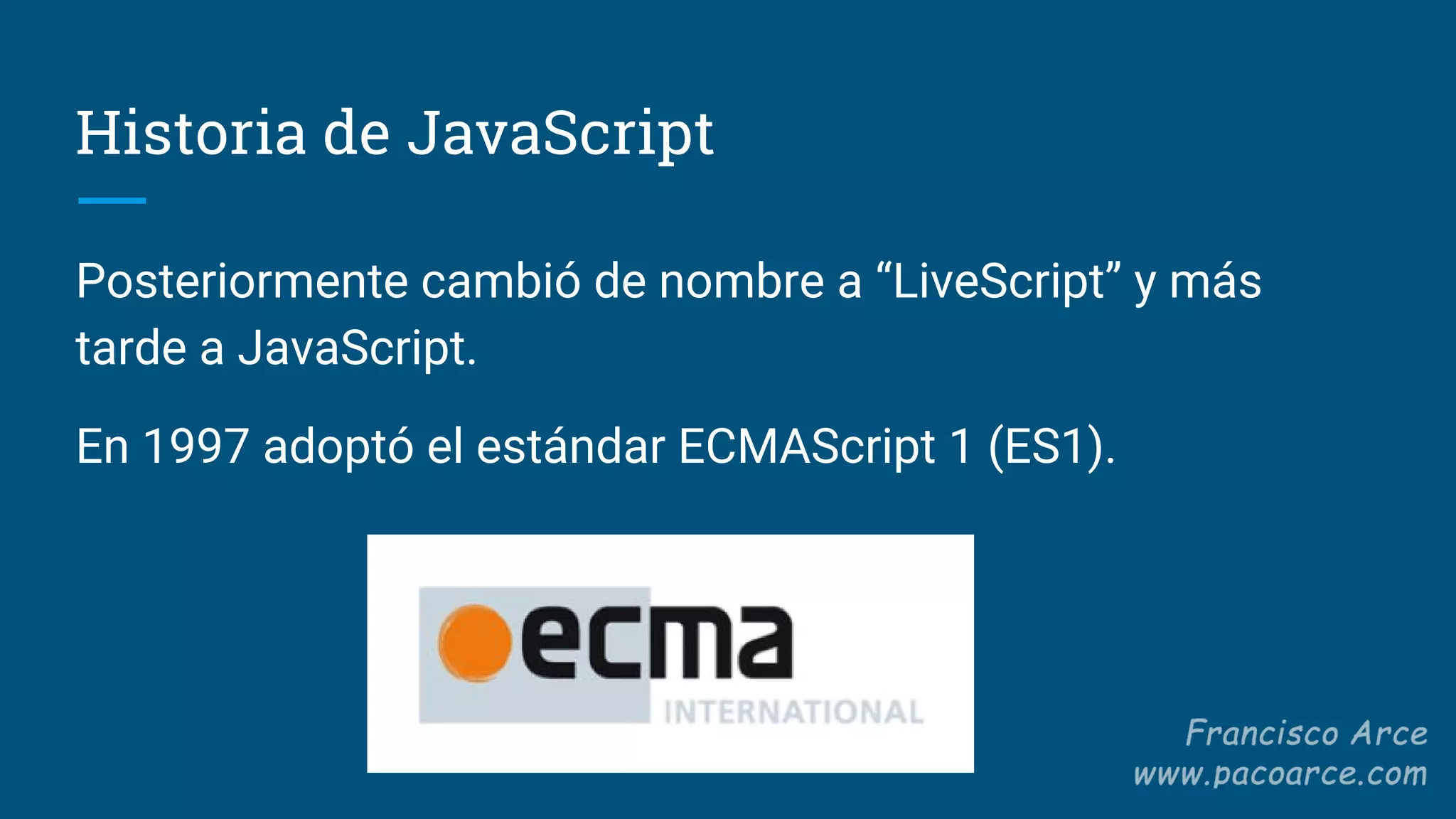 Historia de java script | PPT