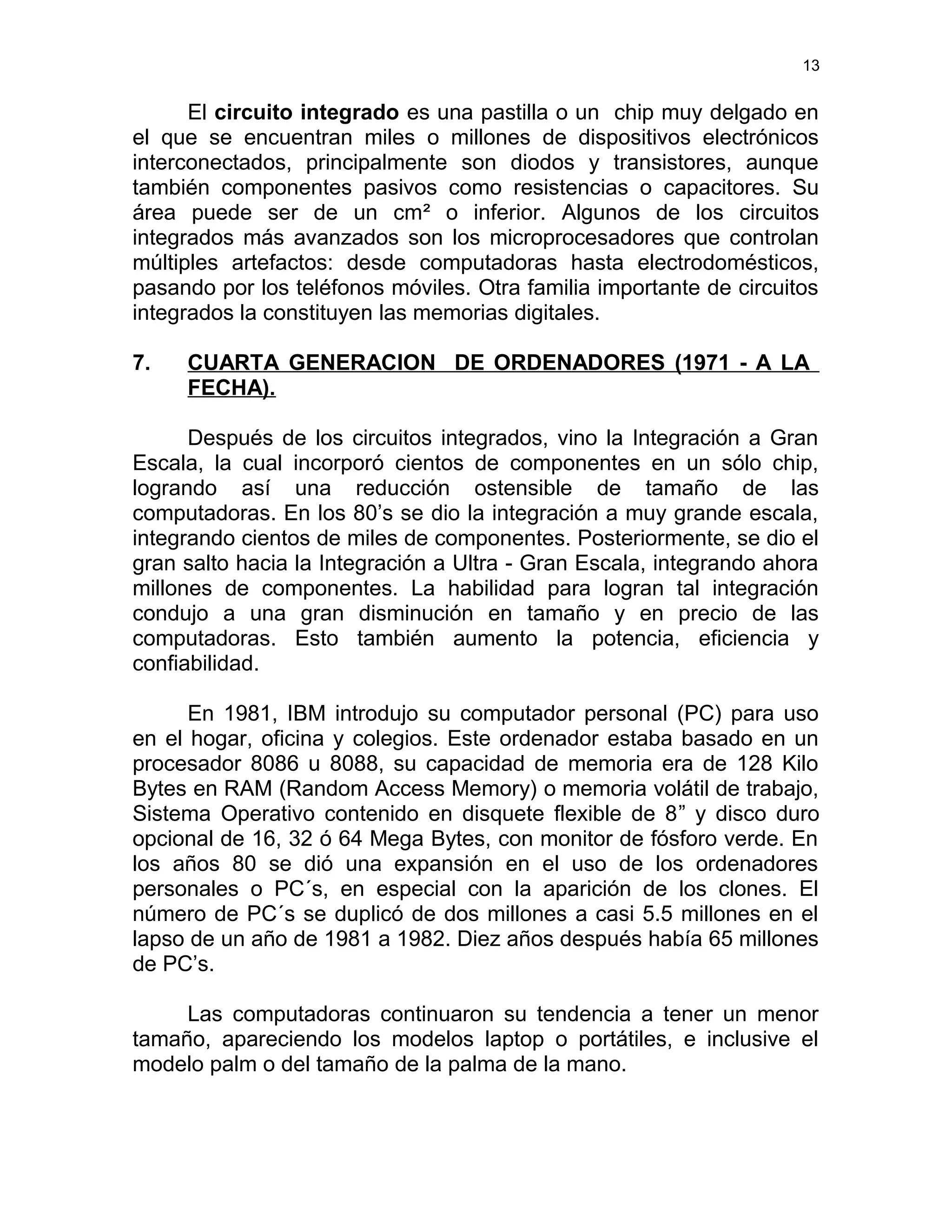 Historia de la computacion resumen | DOC | Computing | Technology ...