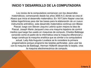 Histora de las computadoras | PPTX
