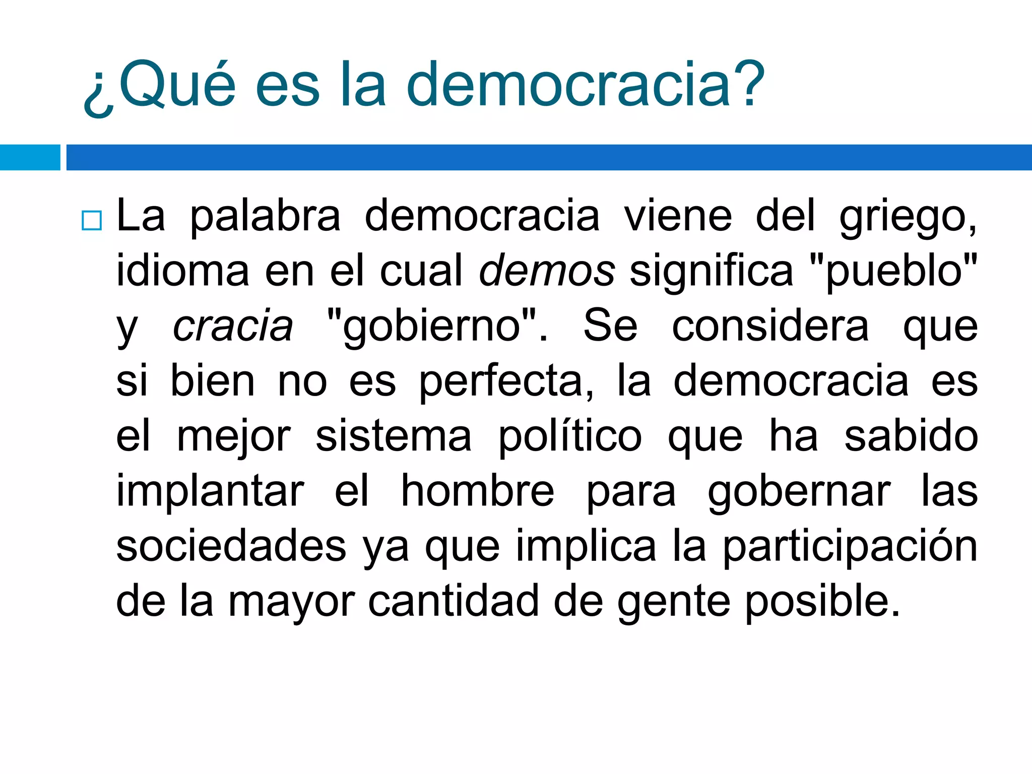Historia de la democracia | PPTX