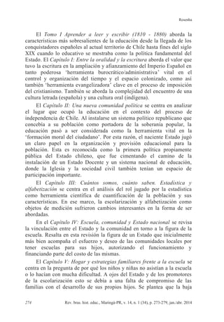 Historia de la_educacion_en_chile_1810_-_2010 | PDF