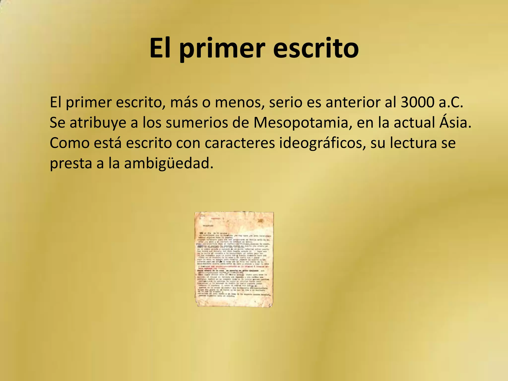 Historia de la escritura | PPTX | History | Genres