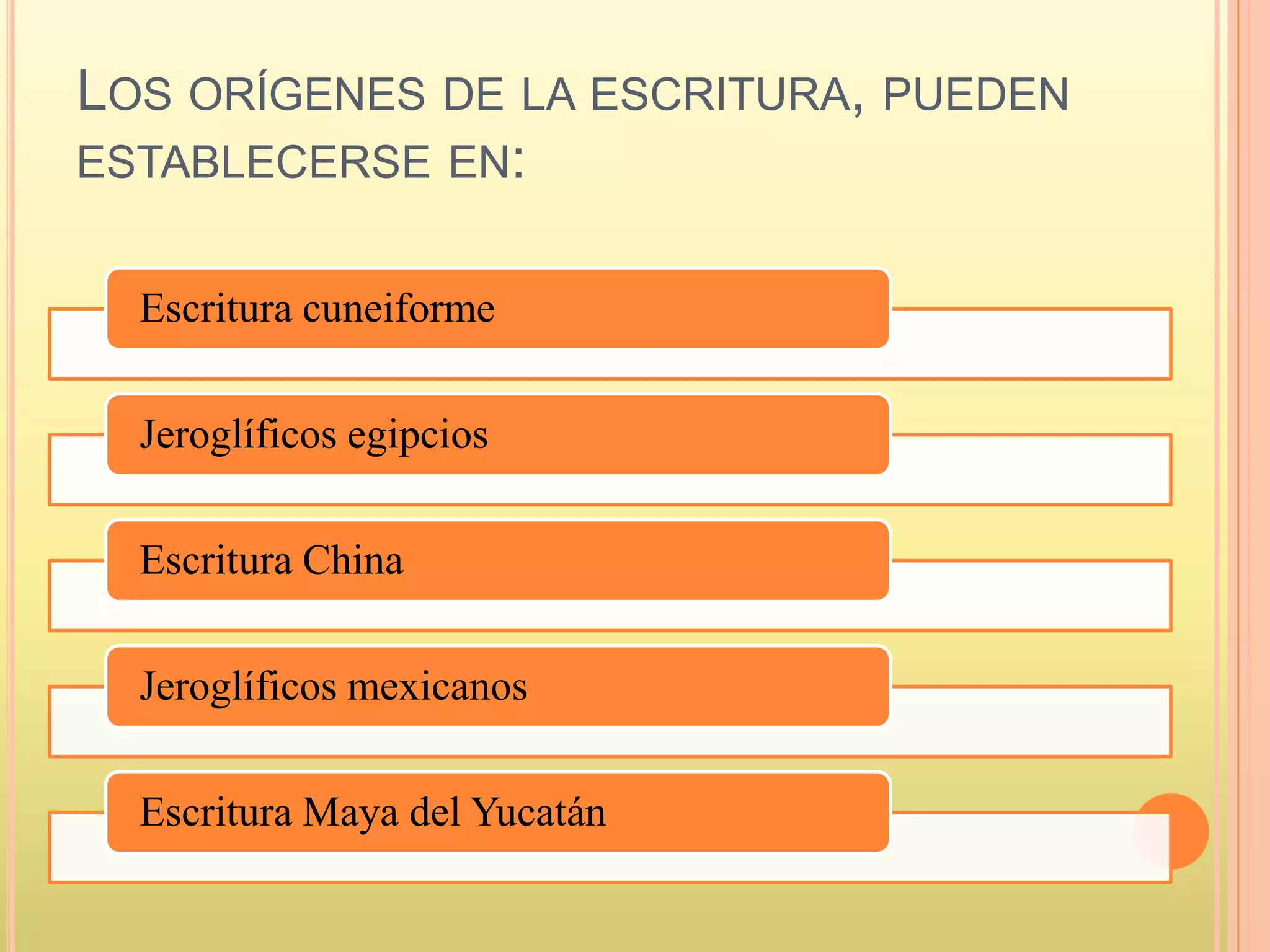 Historia de la escritura | PPT