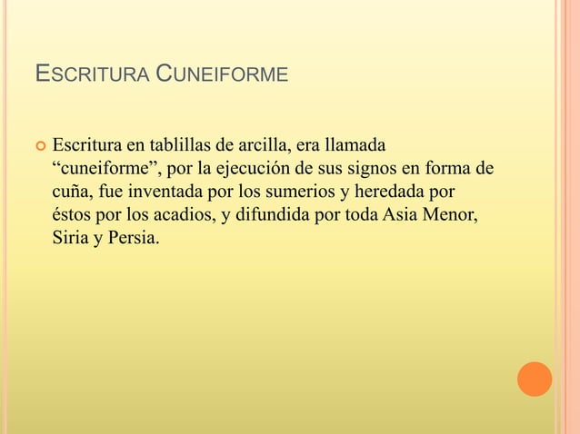 Historia de la escritura | PPT