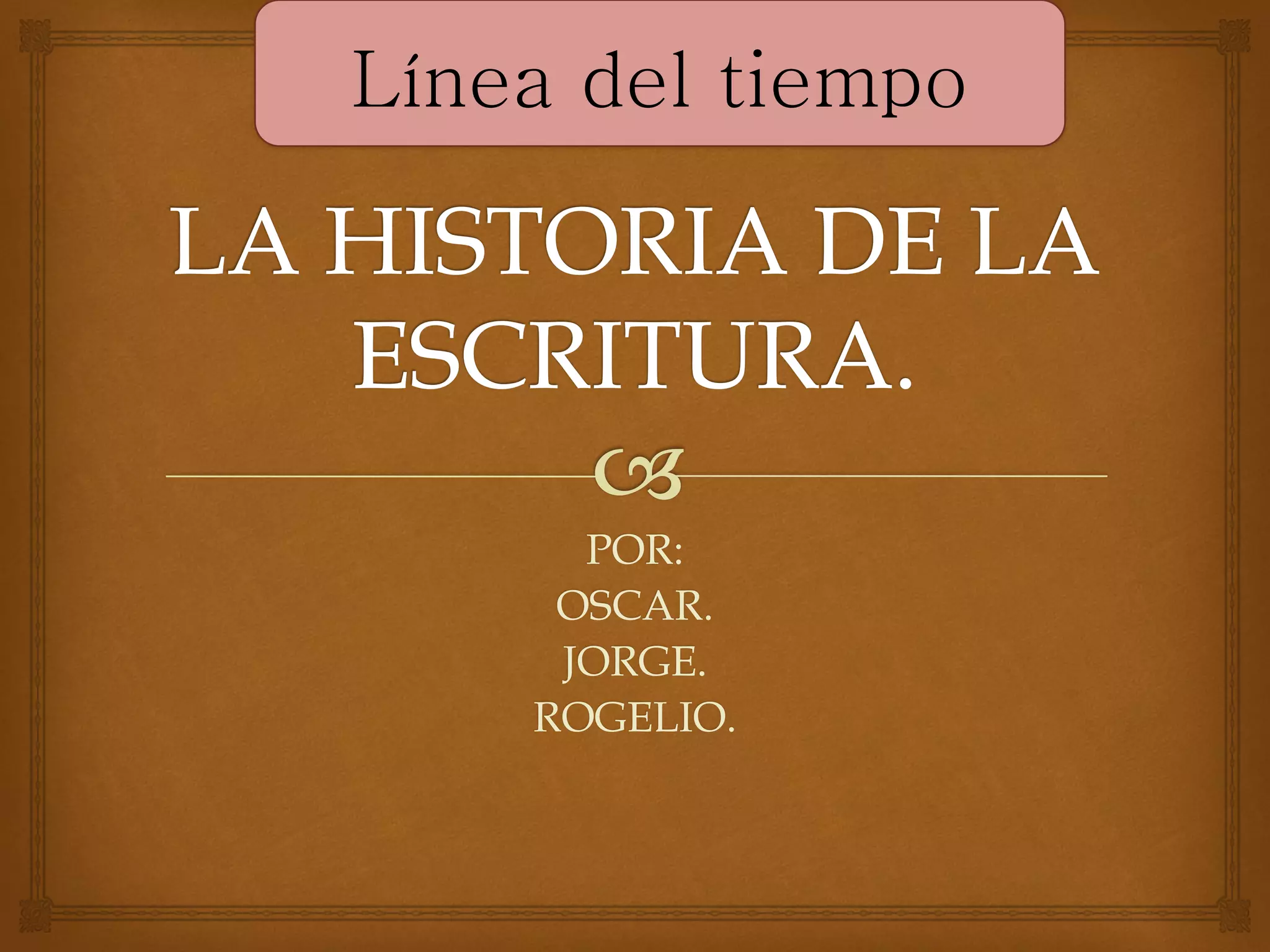 LINEA DEL TIEMPO HISTORIA DE LA ESCRITURA | PDF