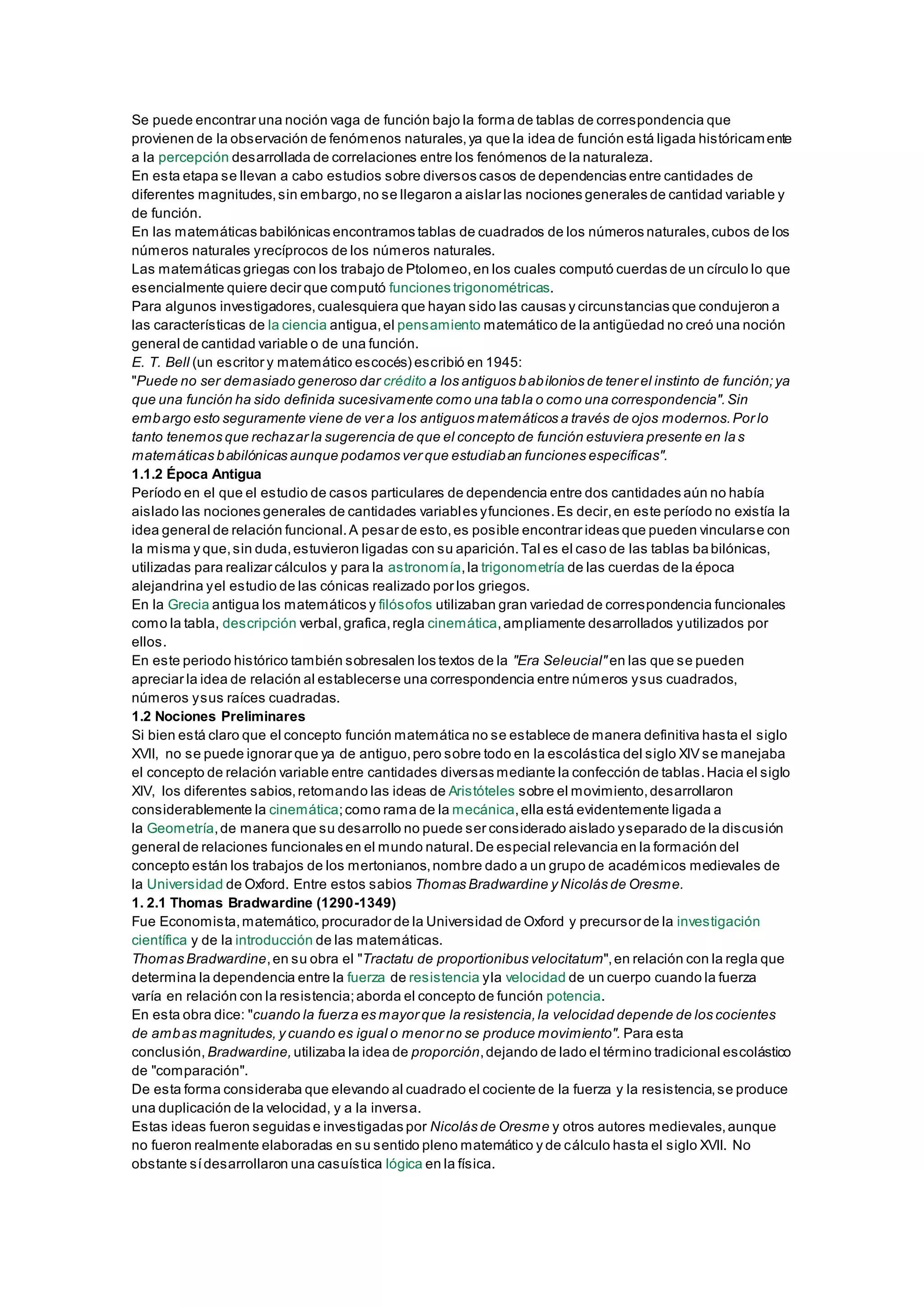 Historia de la funcion trigonometrica | DOCX