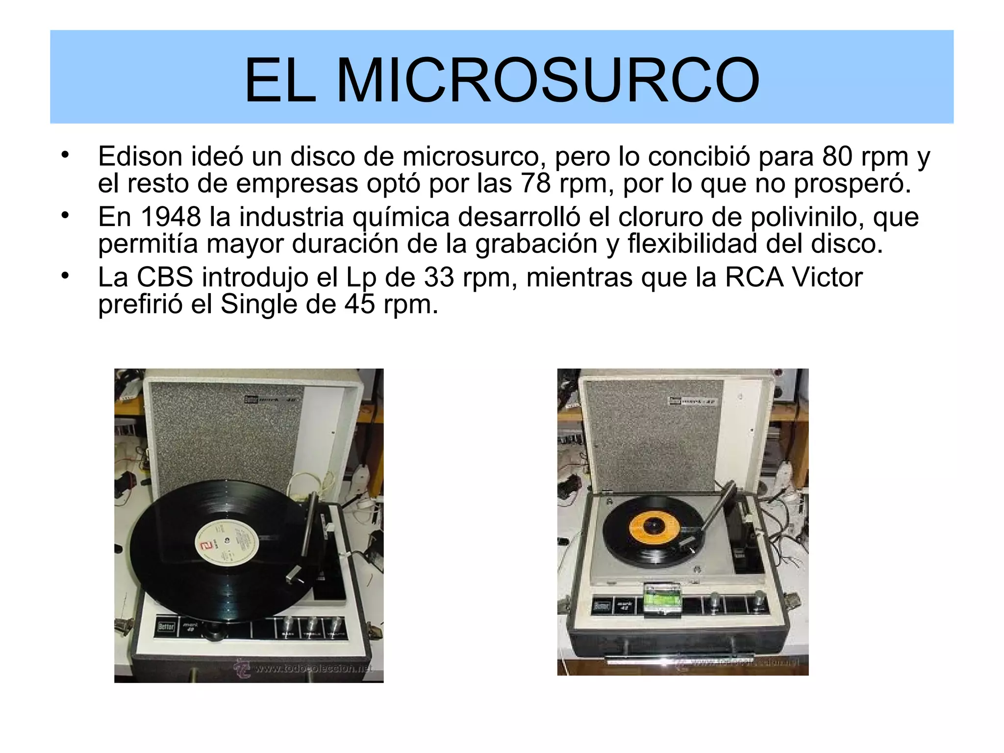 Historia de la grabación musical | PPT