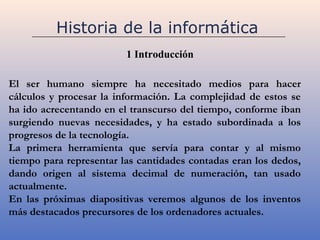 Origen De La Informatica