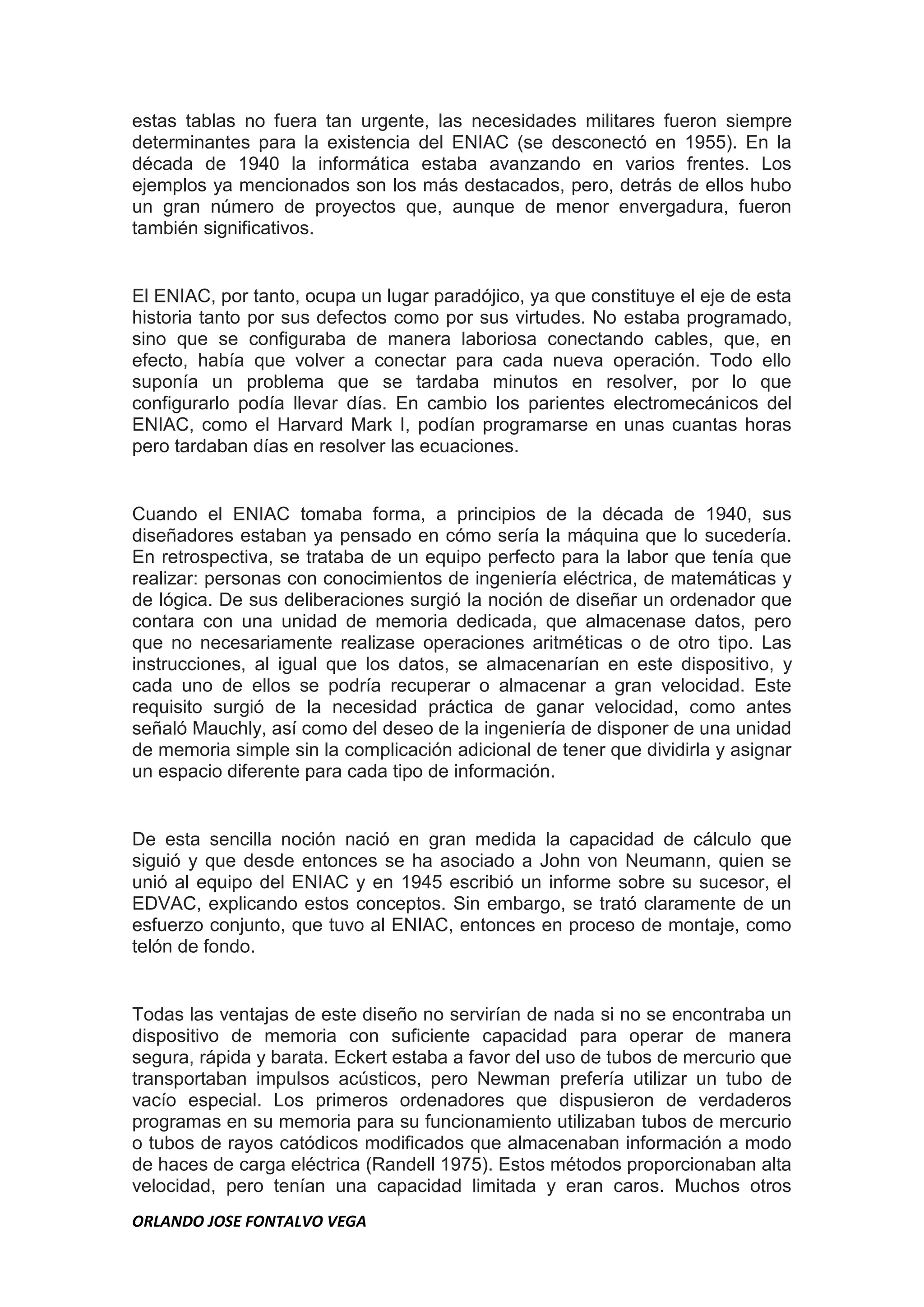 Historia de la informatica | PDF