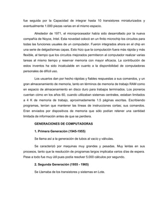 Historia de la informática | DOC