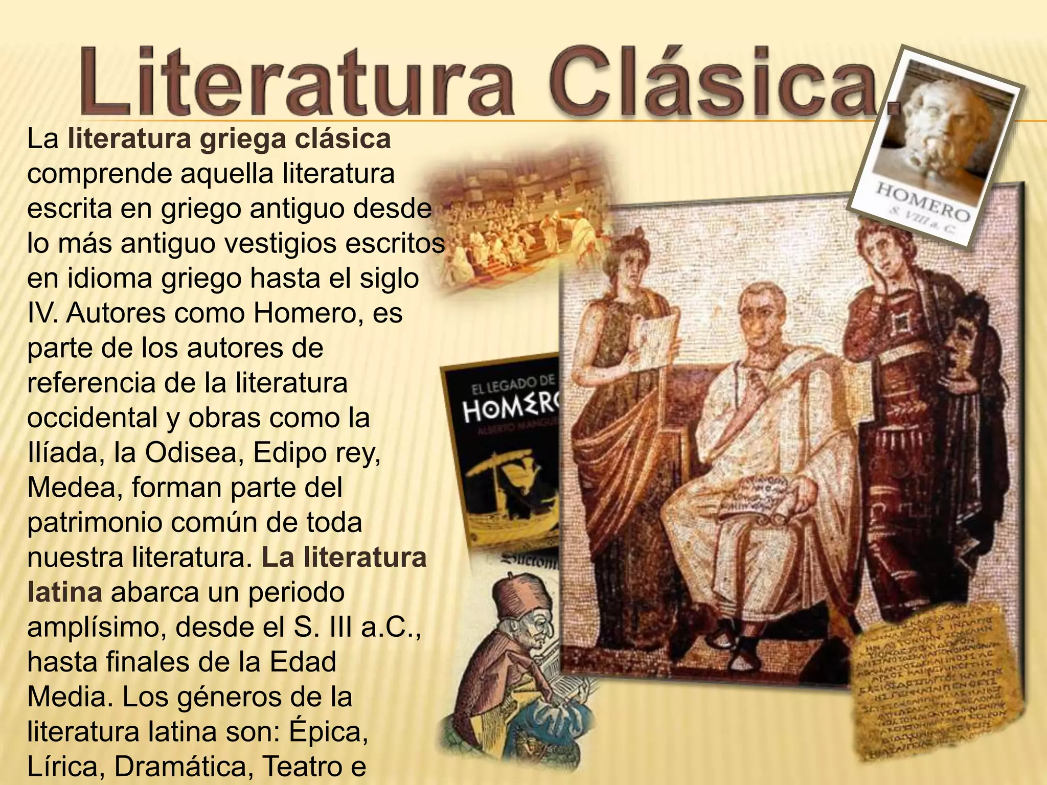 Historia de la Literatura (conceptos breves) | PPTX | Poetry | Books ...