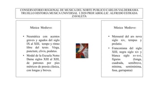 Historia de la musica universal i | PPTX