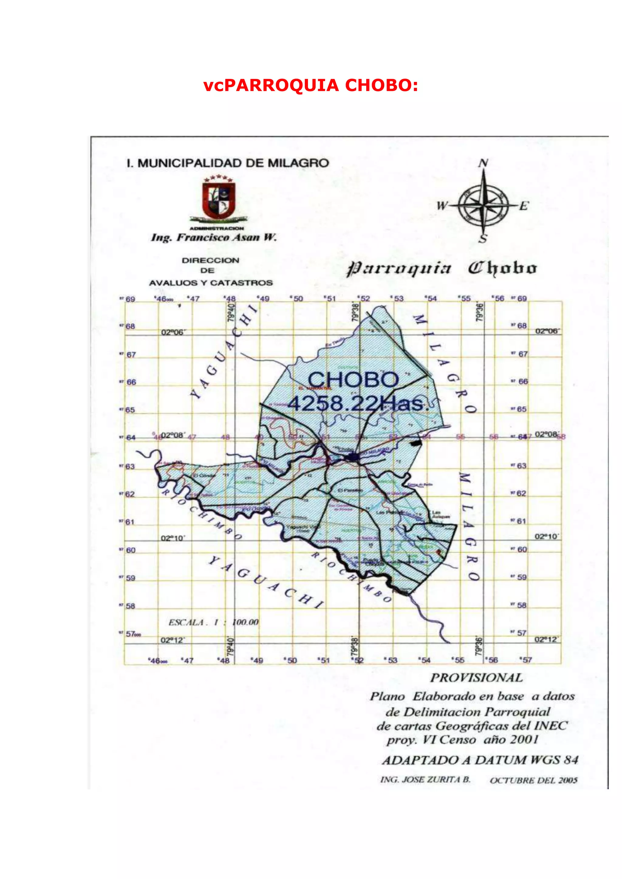 Historia de la parroquia chobo | DOCX