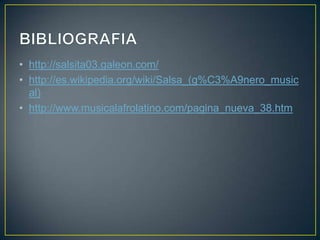 Historia de la salsa | PPTX