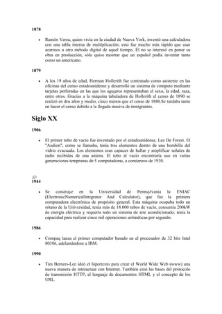 Historia de las computadoras | PDF