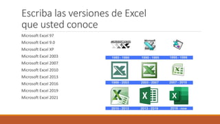 Historia de las hojas de Cálculo. Microsoft Excel | PPTX