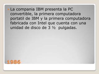 Historia de las microcomputadoras | PPSX