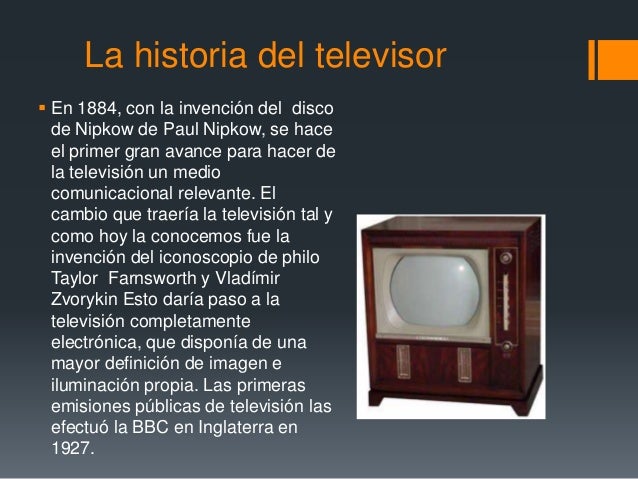Historia de la television