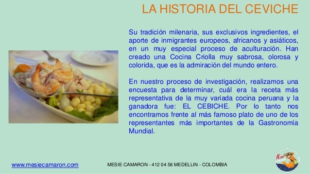 Historia del ceviche