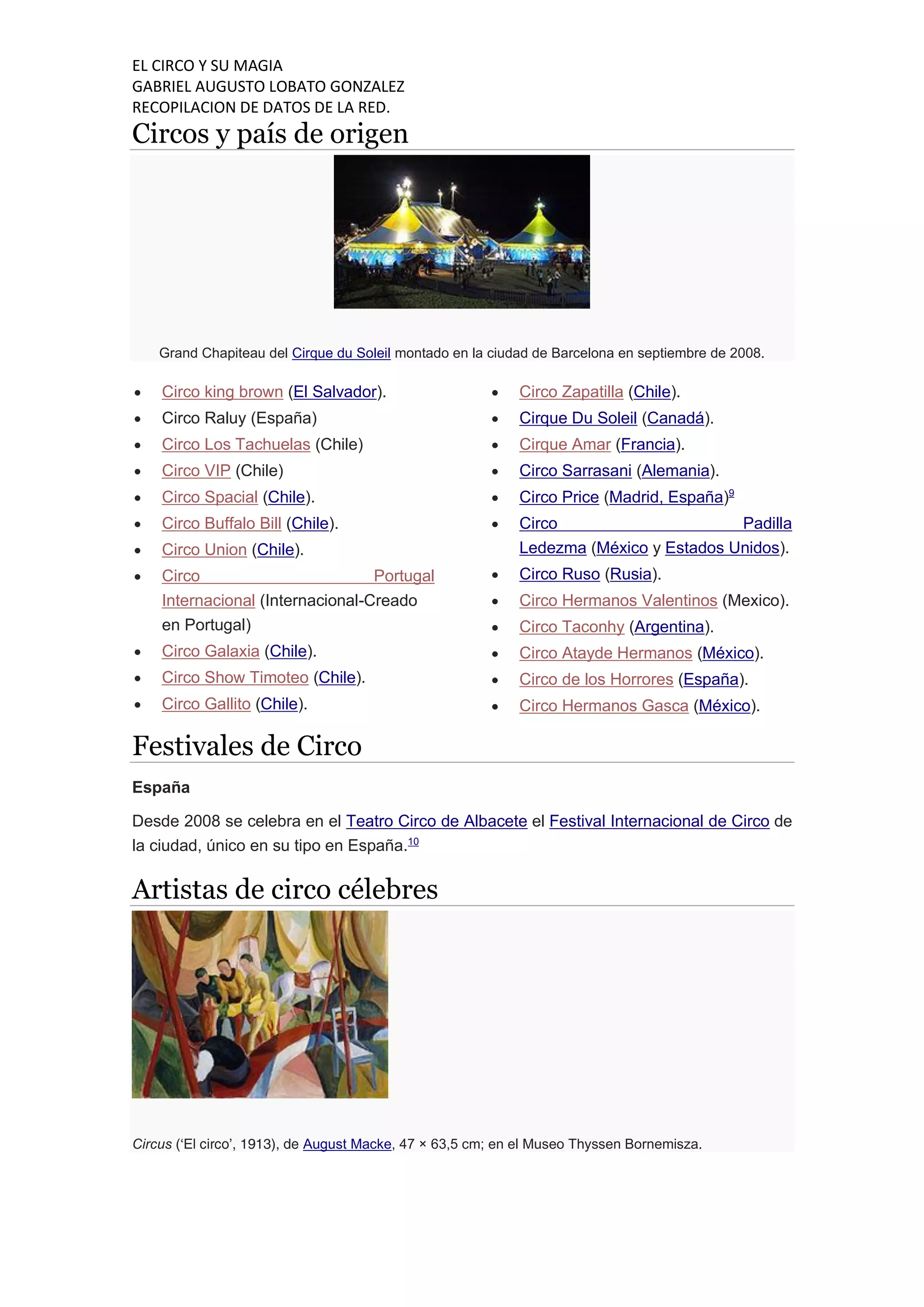 Historia del circo | PDF
