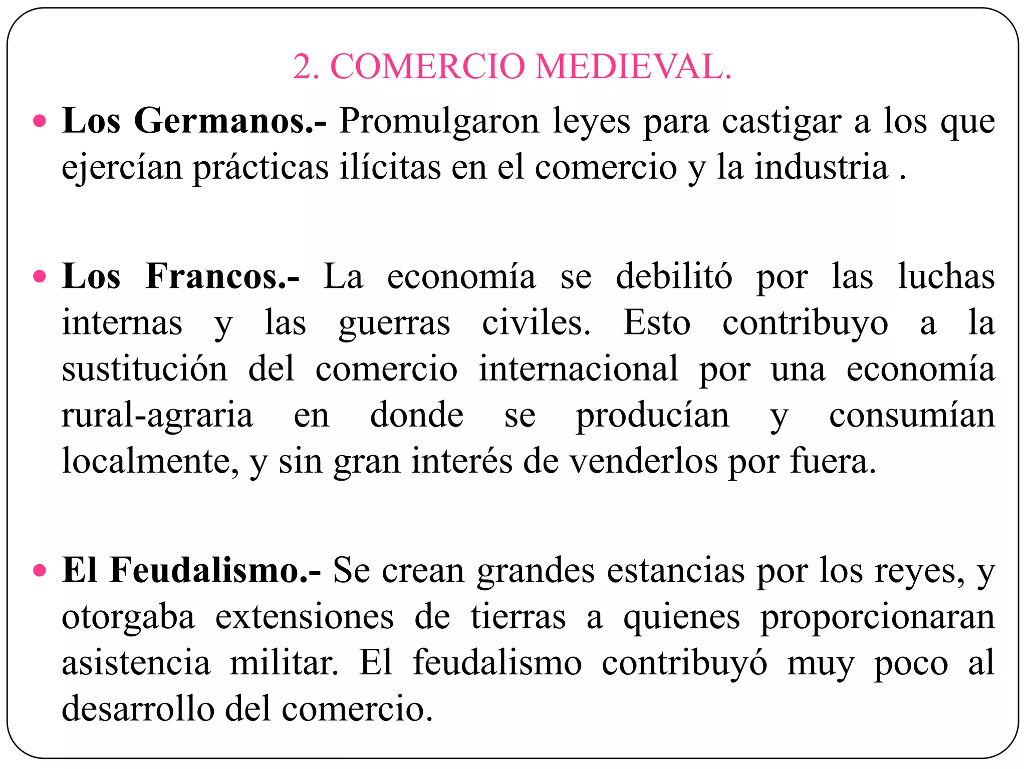 Historia del comercio | PPT