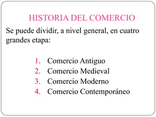 Historia del comercio | PPT