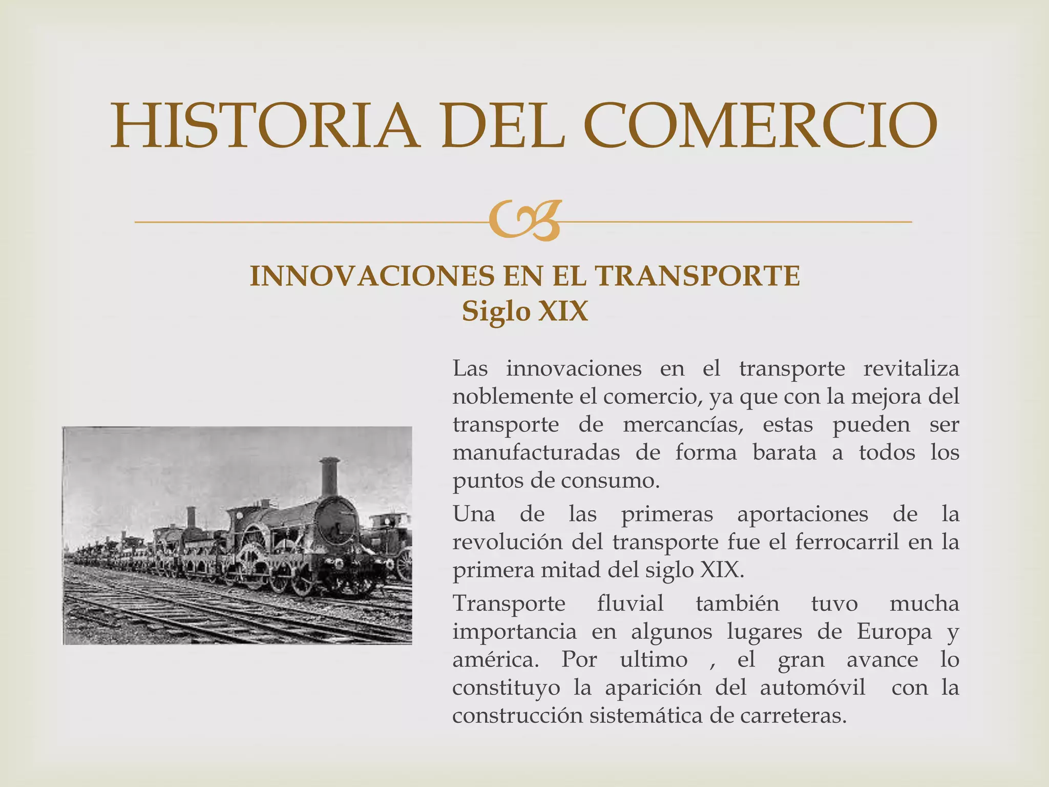 Historia del comercio | PPTX