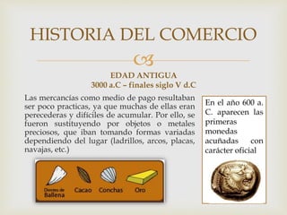 Historia del comercio | PPTX | Commodities | Economy