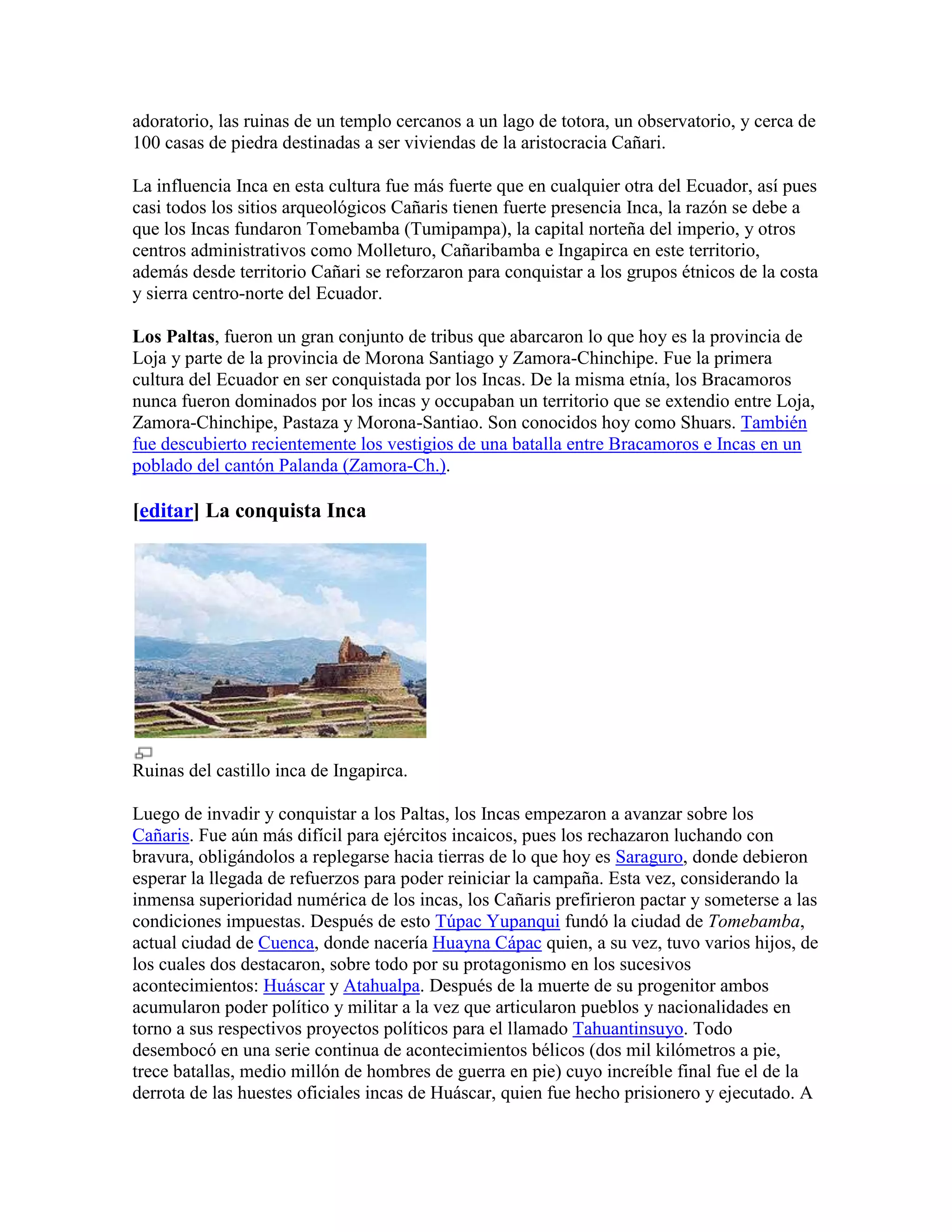 Historia del ecuador | DOCX