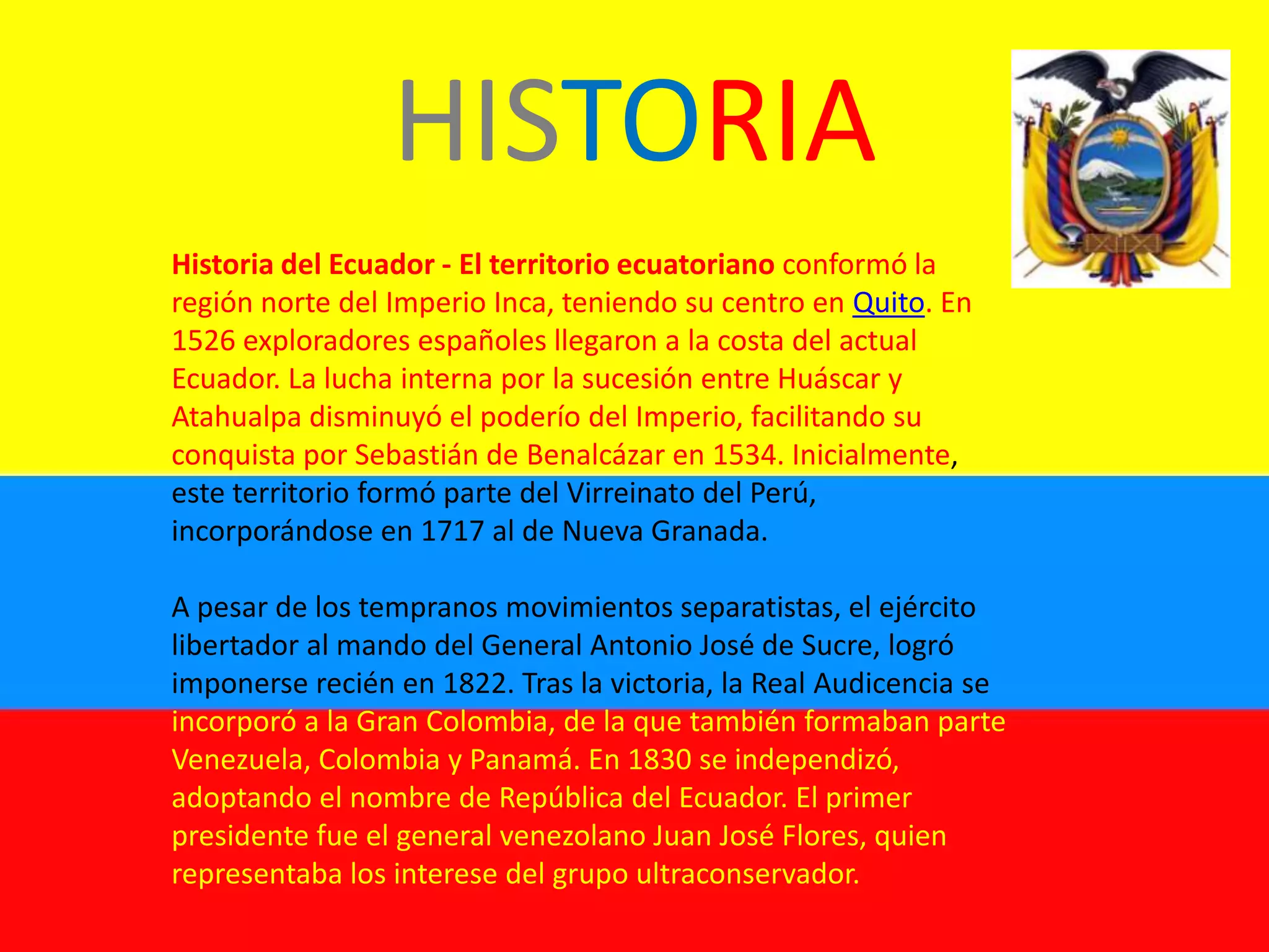 Historia del ecuador | PPT