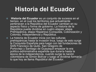 Historia del ecuador | PPTX