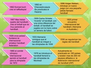 Historia del hanboll | PPTX