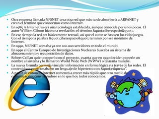 Historia del internet | PPTX