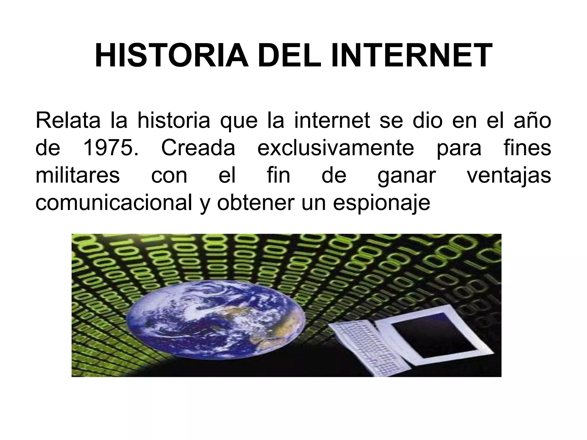 ORIGEN DE LA INTERNET | PPT