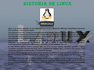 Historia De Linux | PPT