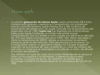 Historia del mouse | PPTX