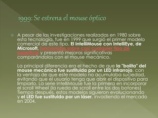 Historia del mouse | PPTX