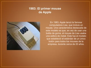 Historia del mouse y su evolucion | PPTX