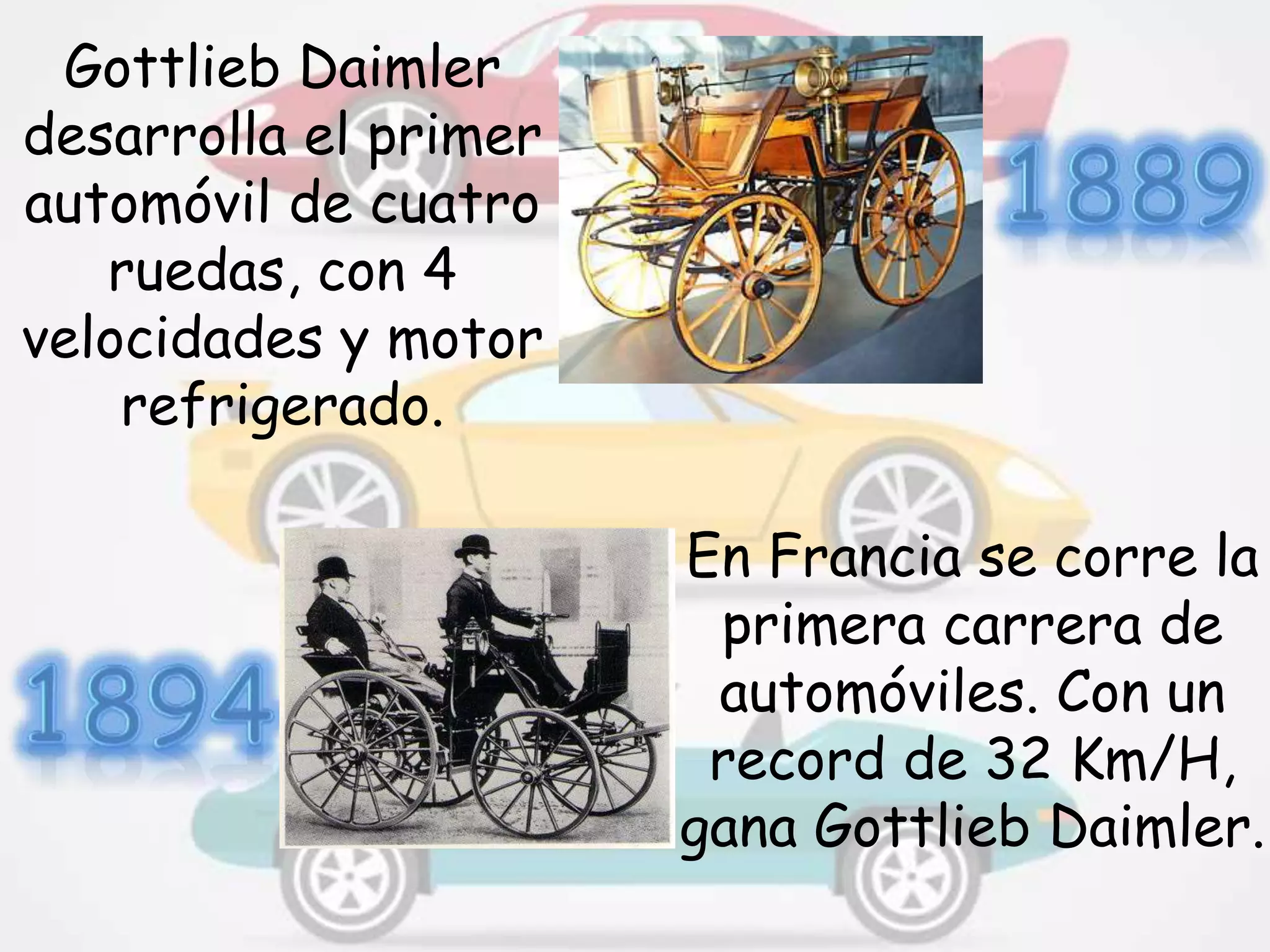 Historia De Los Automoviles Ppt