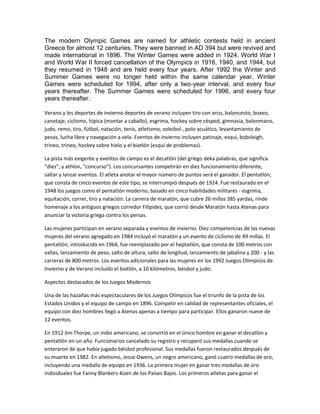 Historia de los juegos olímpicos (en españo).l | DOCX