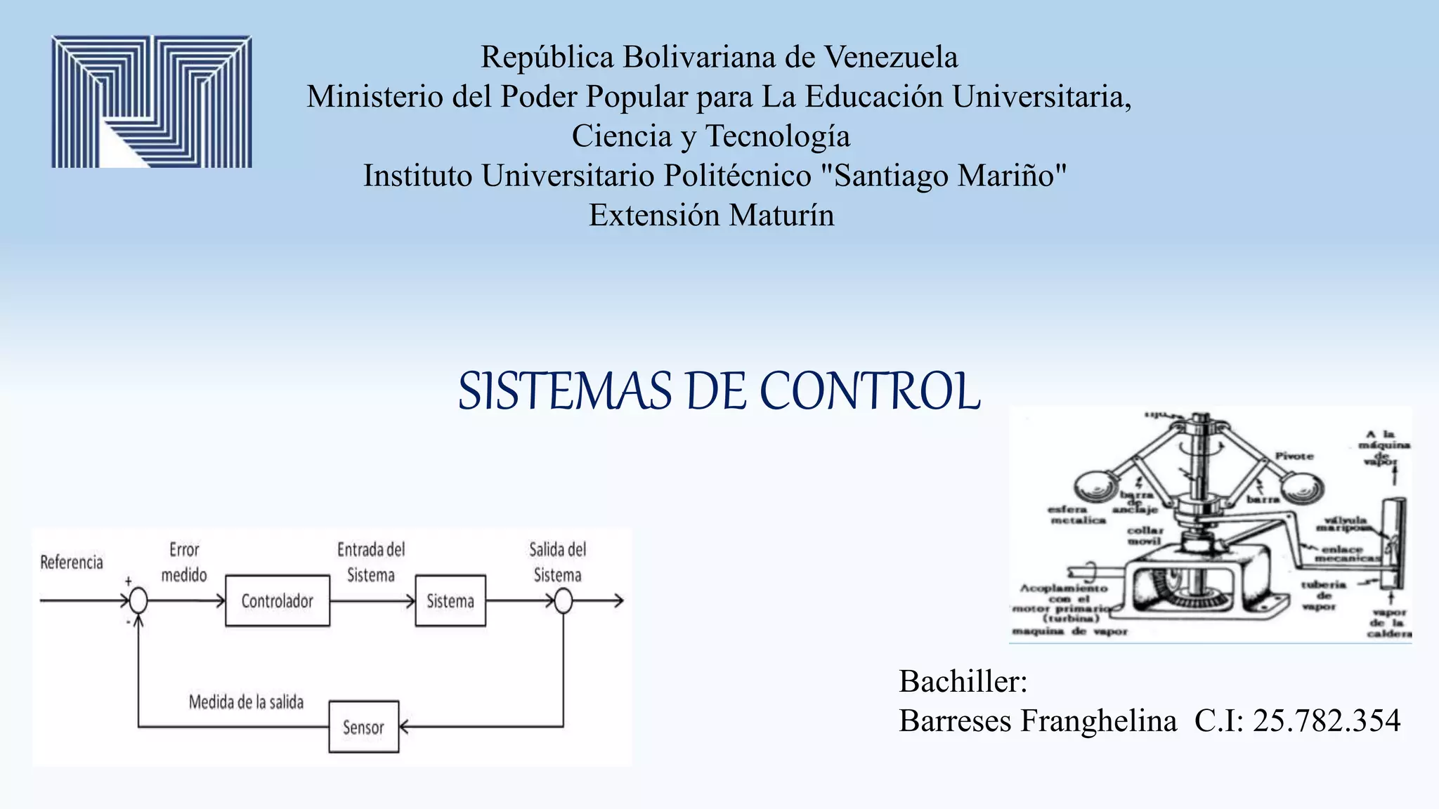 Sistemas de control | PPTX | Artificial Intelligence | Technology ...
