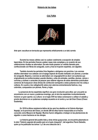 Historia de los tobas | DOC