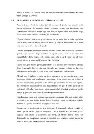 Historia del peritaje | DOCX