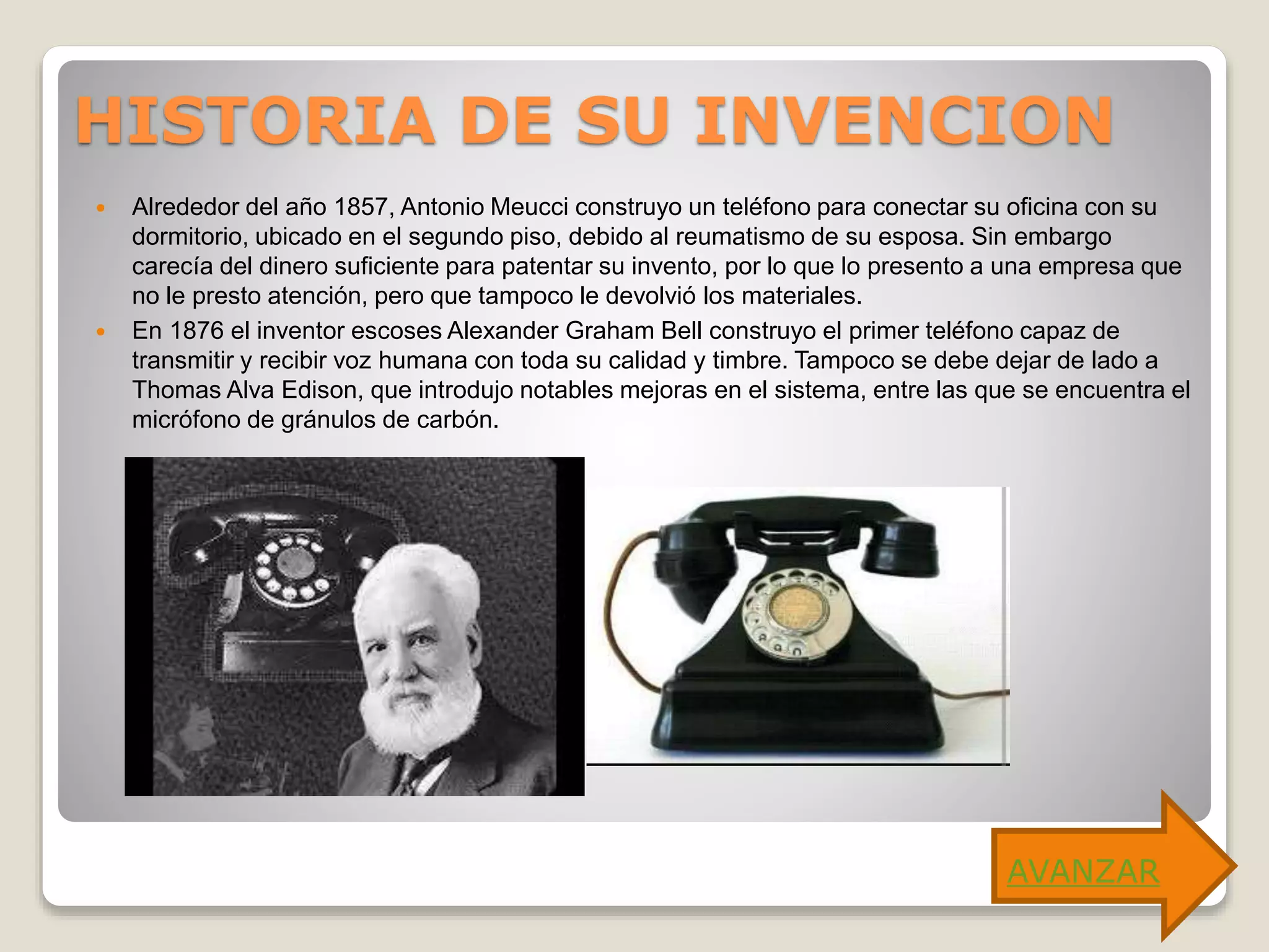 Historia del telefono | PPT