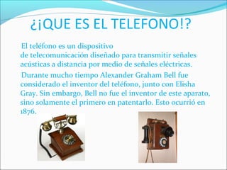 Historia del telefono | PPT