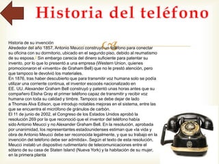 Historia del teléfono | PPTX