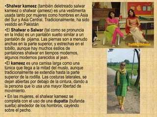 Historia del traje (pakistan) | PPTX