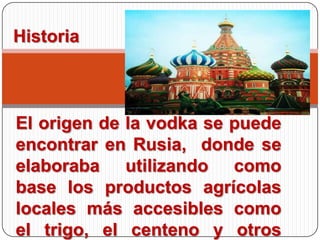 Historia del vodka | PPTX